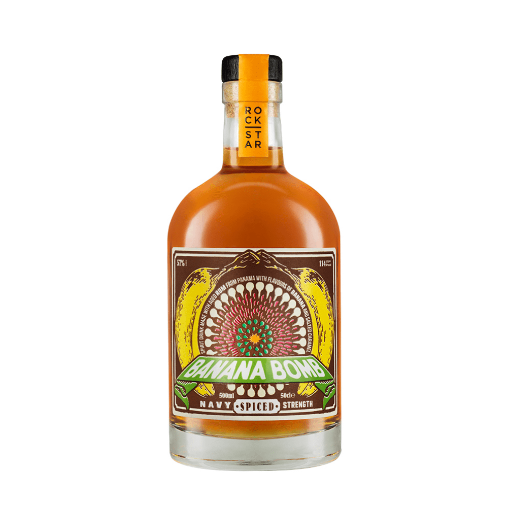 rockstar-banana-bomb-spiced-overproof-rum-50cl-drinks-on-tap