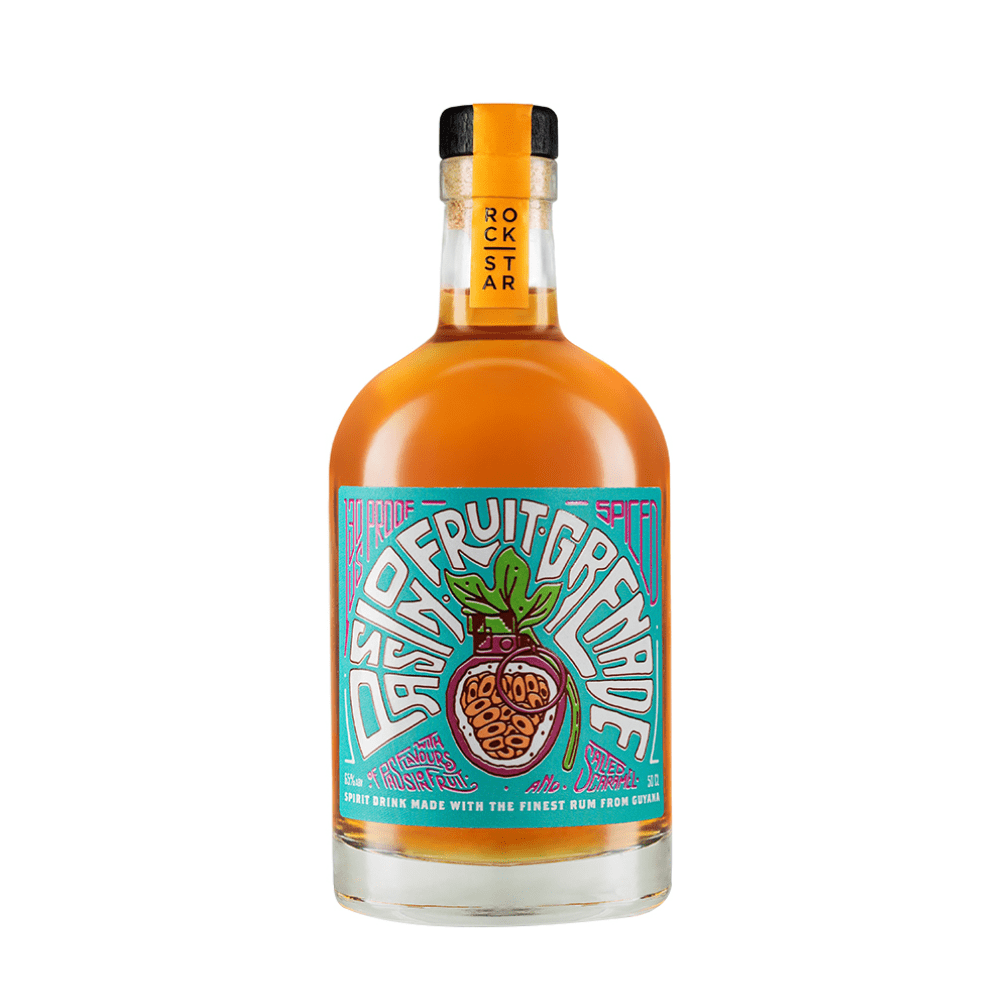 ROCKSTAR SPIRITS PASSION FRUIT GRENADE SPICED OVERPROOF RUM 50CL