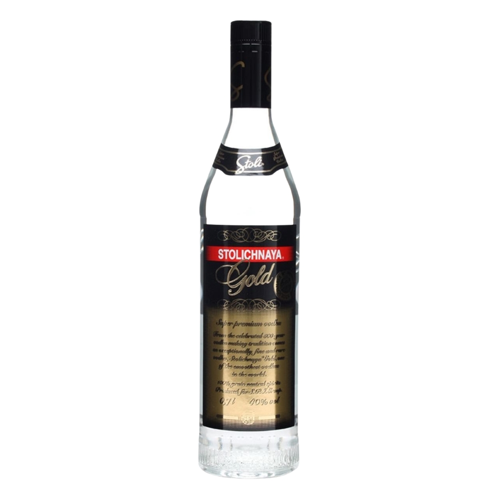 STOLICHNAYA STOLI GOLD LABEL VODKA, 70CL - Drinks On Tap