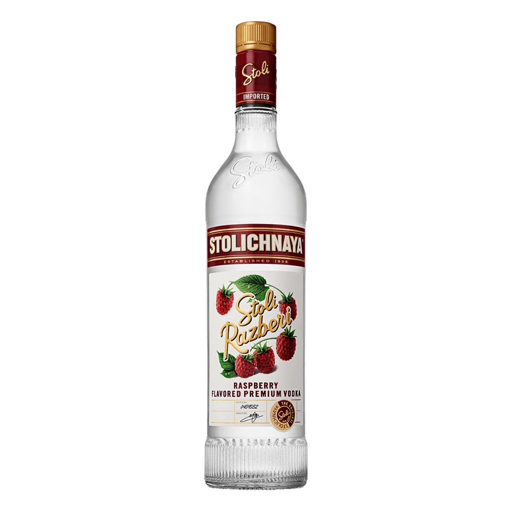 Stolichnaya Raspberry Flavoured Premium Russian Vodka 70cl - Drinks On Tap